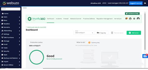 install imunify360 webuzo