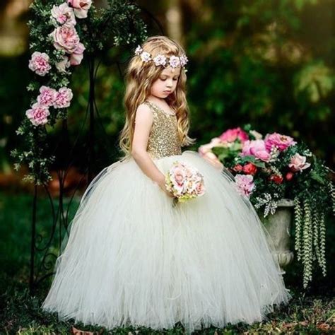 De Lujo Princesa Niña Encaje De Tul Vestidos De De Grandado