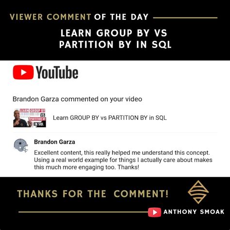 Learn GROUP BY Vs PARTITION BY In SQL Smoak Signals Data Analytics Blog