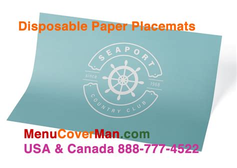 Washable Waterproof Paper Menus • Usa And Canada