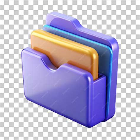 A Purple Folder With A Blue Folder That Says Folders On It Premium Ai