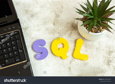 Structured Query Language Word Sql Laptop Stock Photo 1855293814 Shutterstock