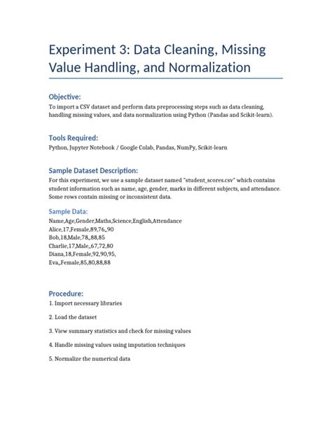 Data Cleaning Normalization Pdf