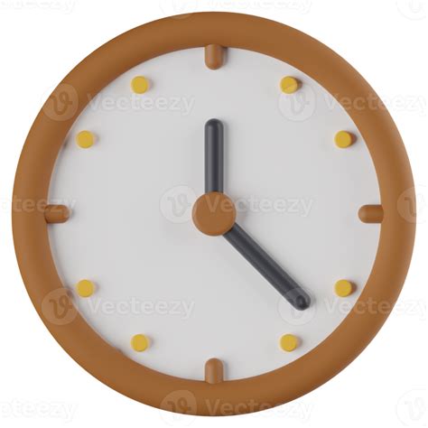 Wall Clock 3d Illustration 11617998 Png
