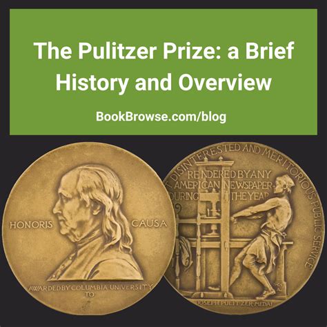 The Pulitzer Prize A Brief History And Overview