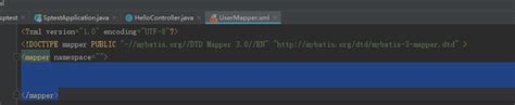 springboot自动生成的xml文件中，mybatis头部 dtd mybatis 3 mapper
