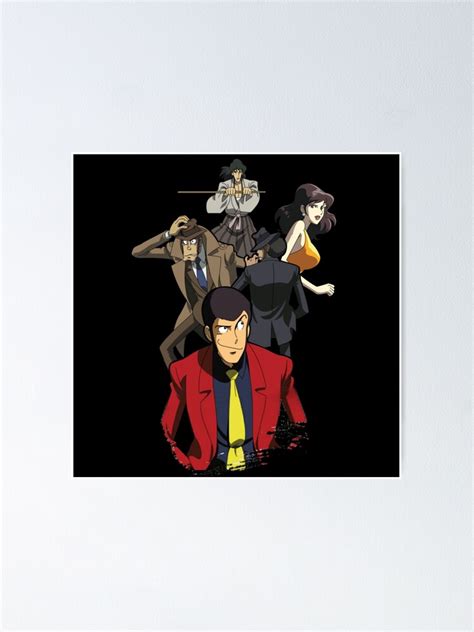 Lupin The Third Anime Poster For Sale By Anime Nez Redbubble