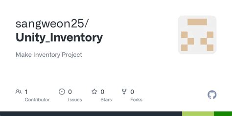 Github Sangweon25unityinventory Make Inventory Project