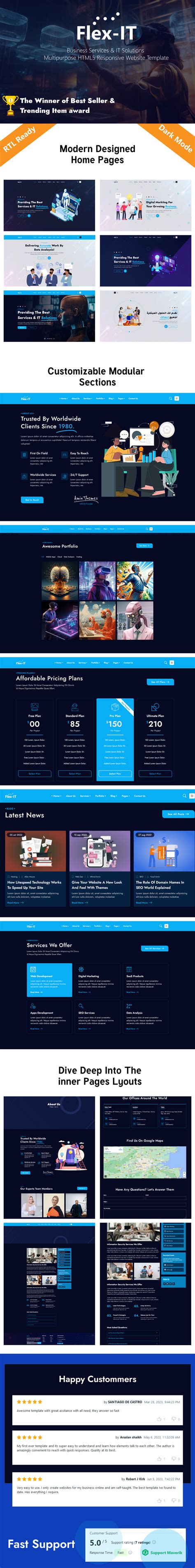 Flex-IT | Business Services & IT Solutions Multipurpose HTML5 Responsive Website Template