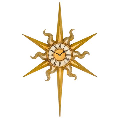 Large Sun Clock Decorative Clocks