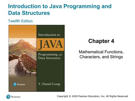 Chapter 4 Mathematical Functions Characters And Stringspptx