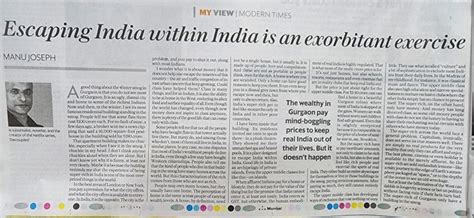 Deepak Lingwal On Linkedin The Article By Creator Of Decoupled Manu Joseph Escaping India
