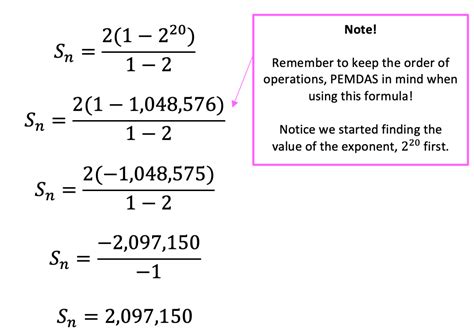 Finite Geometric Series Formula Algebra 2 Math Lessons