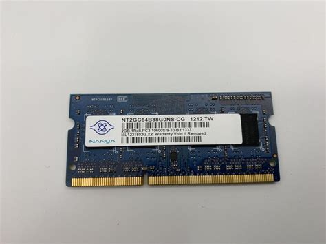 Nanya 2gb 1rx8 Pc3 10600s Ddr3 1333 Laptop Ram Rnd Computers