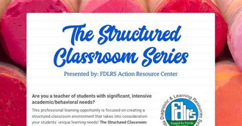 The Structured Classroom Series Smore Newsletters