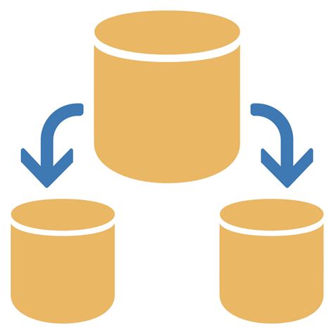 Database Databases Into Several Split Icon Download On Iconfinder