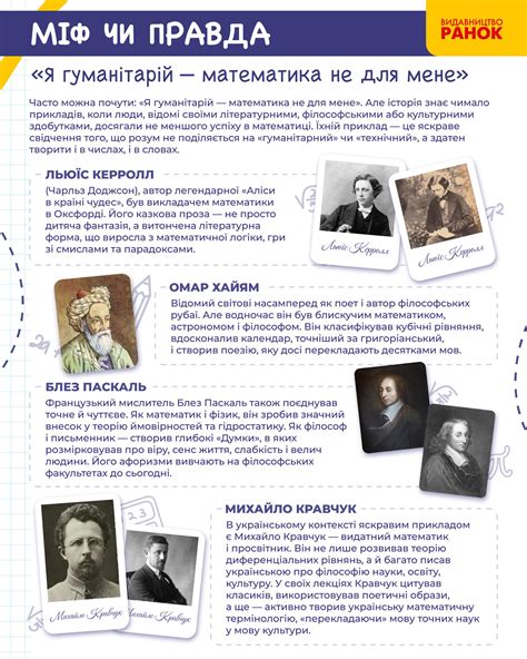 Ранкова «Я гуманітарій — математика не для мене… А ви теж чули це від учнів Ця фраза звучить
