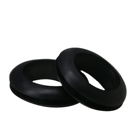 그로밋 양면 코일 와이어 보호 코일 고무 씰 링 검정색 3mm4mm5mm6mm8mm10mm12mm 케이블 링