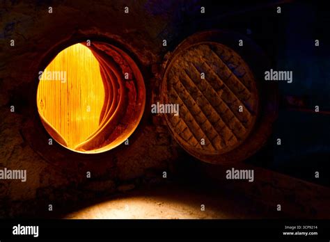 Intense Flame Combustion In Operating Steam Boiler Furnace Of Thermal