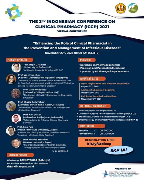 call for paper iccp 2021 fakultas farmasi universitas padjadjaran