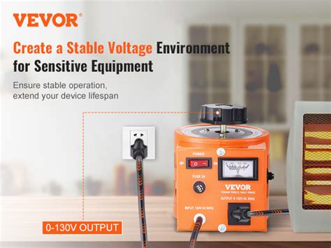 VEVOR VA Auto Variable Voltage Transformer V Input V Output AC Voltage