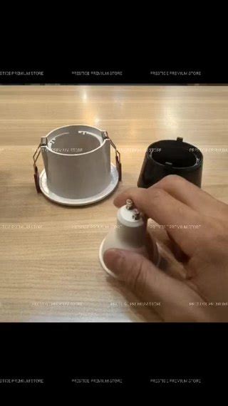 Anti Glare Gu10 Led Recessed Eyeball Fixture Senang Tukar Bulb Down