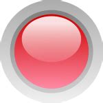 Red Button In Gray Frame Vector Illustration Free SVG