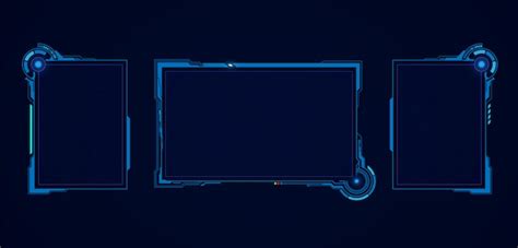 추상 Hud Ui Gui 미래 미래 스크린 시스템 가상 프리미엄 벡터