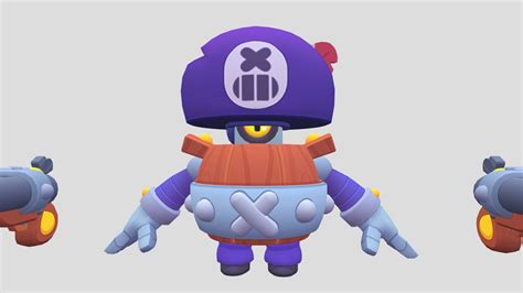 Darryl Brawl Stars Download Free 3d Model By Brawlstarsnot Official