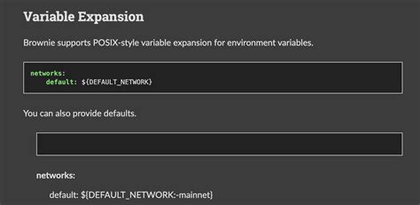 Formatting On Environment Variable Docs Issue Eth Brownie Brownie GitHub