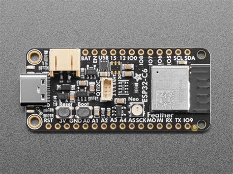 Adafruit ESP32 C6 Feather STEMMA QT ID 5933 Adafruit Industries Unique Fun DIY