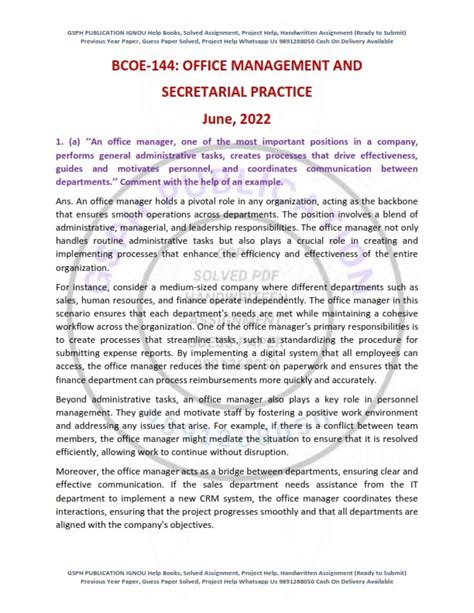 Ignou Bcoe 143 Previous Year Solved Question Paper June 2022 English Medium Ignou Solved