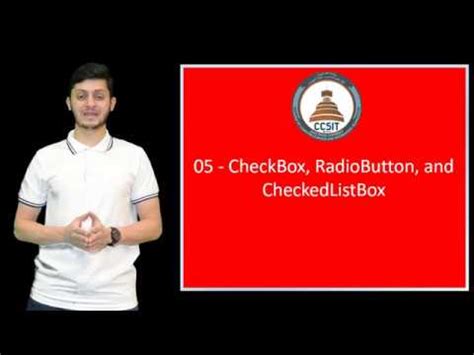 WinForm Tutorial Using C CheckBox RadioButton CheckedListBox YouTube