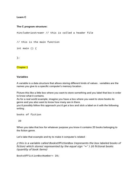 learn c pdf parameter computer programming pointer computer