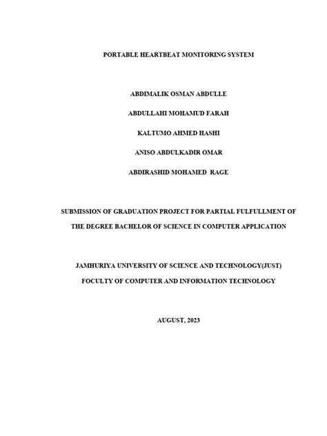 Portable Heartbeat Monitoring System Pdf Internet Of Things Heart Rate