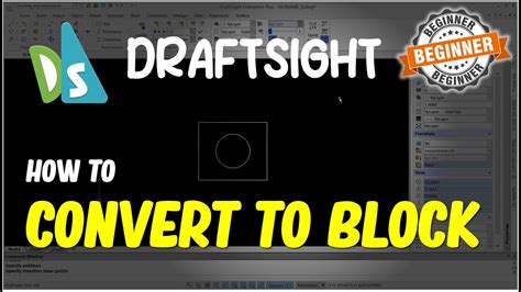 Draftsight How To Convert To Block YouTube