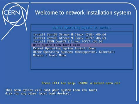 Installation Linux CERN
