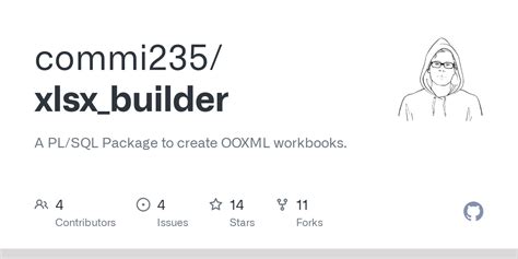 GitHub Commi Xlsx Builder A PL SQL Package To Create OOXML Workbooks