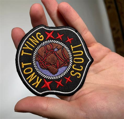 Knot Tying Merit Badge Scout Patch Shibari Bondage Bdsm Etsy