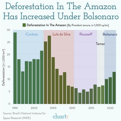 Amazon Rainforest Deforestation Graph