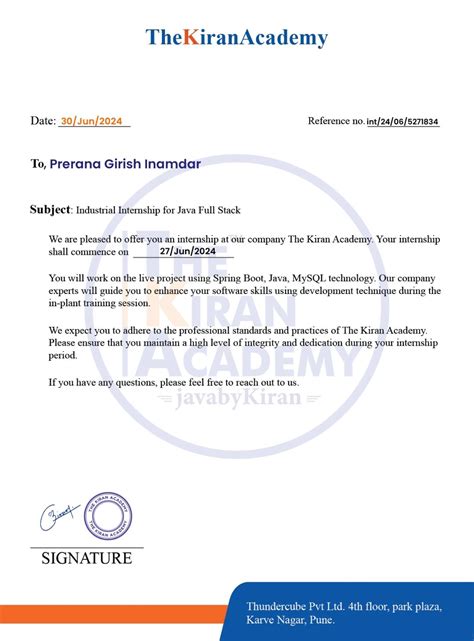 Prerana Inamdar On Linkedin Internship Javafullstack Springboot Softwaredevelopment