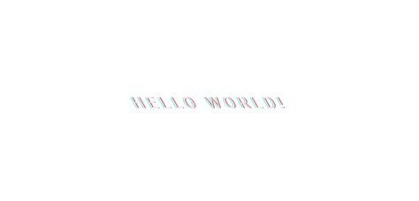 Text Glitch Effect CSS Examples OnAirCode
