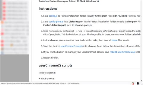 firefox scripts userchromejs autoconfig js and extensions