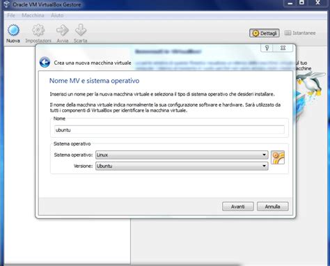 Uso Di VirtualBox In MS Windows Per Installare Ubuntu Su Macchina Virtuale