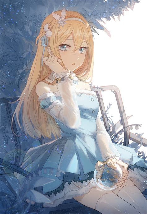 The Big Imageboard Tbib 1girl O Absurdres Adjusting Hair Bench