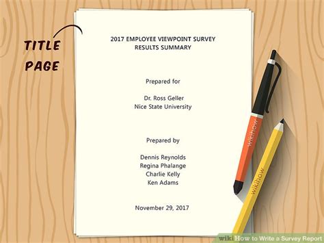 How To Write A Survey Report With Pictures WikiHow