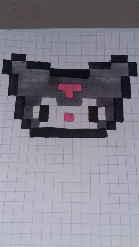 Pixel Kuromi🥰 Pixel Art Pixel Paper Crafts