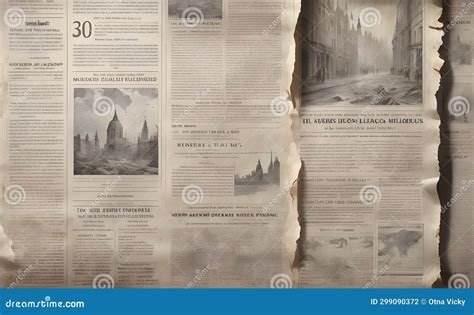 Worn Torn Dull Dusty Newspaper Texture Paper Texture Background