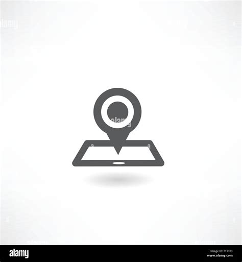 Vector Map Icon With Pin Pointer Stock Vector Image Art Alamy