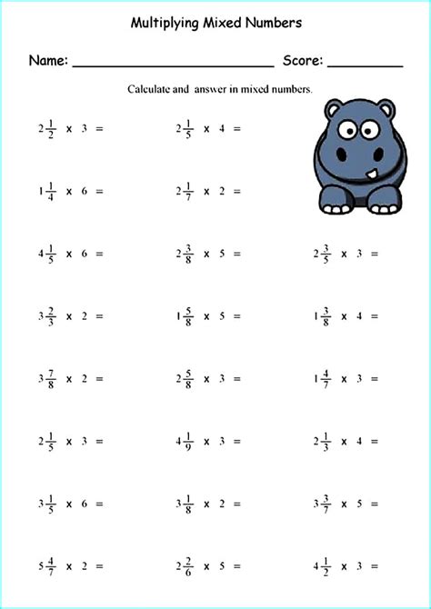 Free Image Mixed Number Multiplication Worksheet Download And Print Now